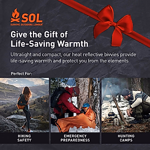 S.O.L. Survive Outdoors Longer SOL Escape Bivvy with Hood - Green - 42gsm