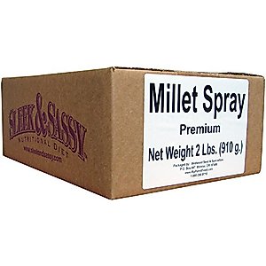 SLEEK & SASSY NUTRITIONAL DIET Golden Farms Premium Millet Spray for Birds (2 Lbs.)