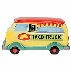 Boston Warehouse Taco Truck Covered Butter Dish, Standard