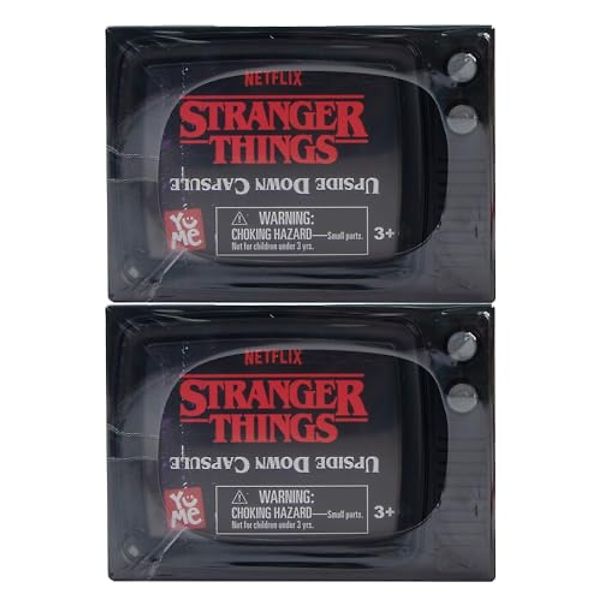 YuMe Official Netflix Stranger Things Surprise Upside Down Capsules Vintage Blind Box Action Figure 80's Collectible Gifts for Collectors Toys Merchandise (2Pk)