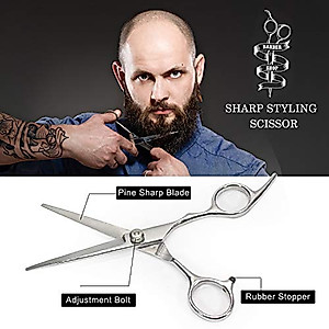 Beard Grooming & Trimming Kit for Men Care - Beard Brush, Beard Comb, Beard Oil 30ml, Mustache & Beard Balm Butter Wax 30g, Barber Scissors,Men Beard