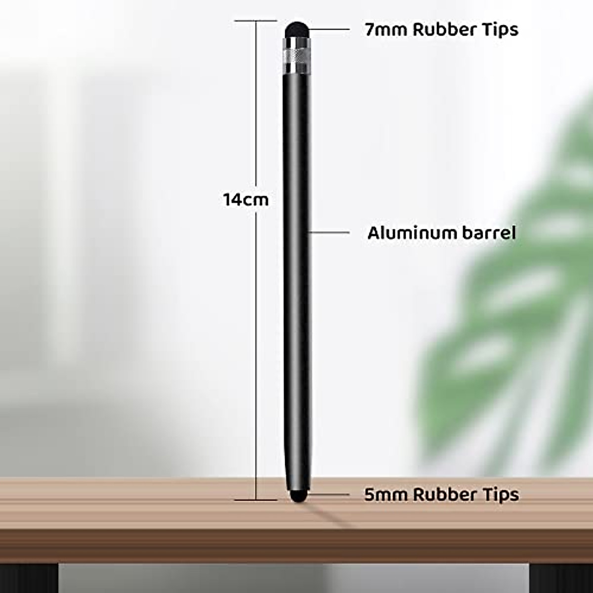 Stylus Pens for Touch Screens,4 Pack Touchscreen Pen 2 in 1 Rubber Stylus Touch Pen for Tablets, iPad Mini, iPad Pro, iPad Air, Smartphones, Samsung Galaxy