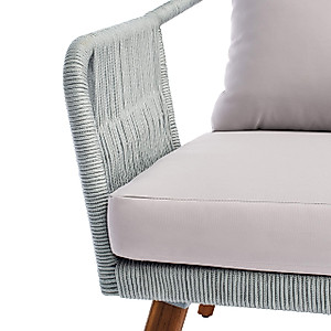 Safavieh Outdoor Collection Raldin Grey Rope 4-Piece Patio Set