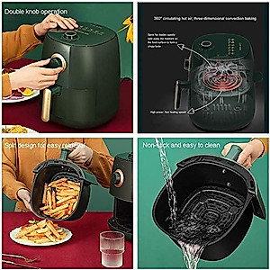 Home Non-stick Frying Pan Electric Easy Clean Air Fryer Oven Controlled by Two Knobs for Household Split Design French Fries Cooking Oil Free