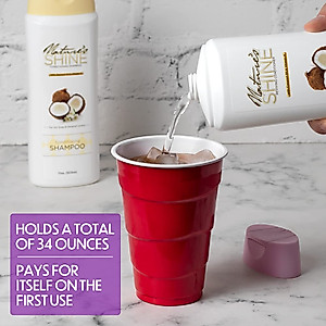 ShampBooze II Fake Shampoo Bottles | Flasks for Liquor Disguise | Plastic Flask for Liquor | Booze Smuggling Containers for Cruises | Alcohol Hidden Container | Secret Bottle | Two Shine 17oz Bottles