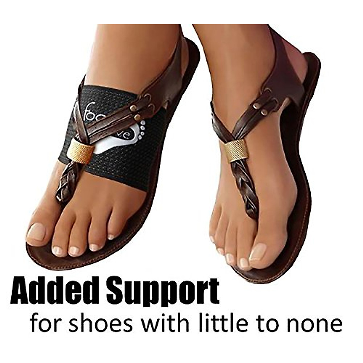 FOOTS LOVE 2 Plantar Fasciitis Braces/Sleeves. Foot Care, Heel Spurs, Feet Pain Relief, Flat & Fallen Arches, High Arch, Flat Feet. (1 Pair Black - One Size Fits All),2 Count (Pack of 1)