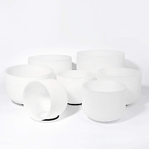 432 Hz 8-16 inch Quartz Set of 7 PCS Crystal Singing Bowl Sound Healing
