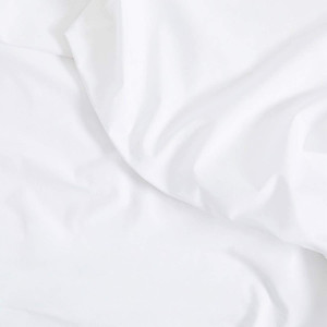 Brooklinen Luxury Percale Duvet Cover - 100% Cotton, Full/Queen Size in White with Extra-Long Corner Ties and Button Closure | Best Sheets for Hot Sleepers