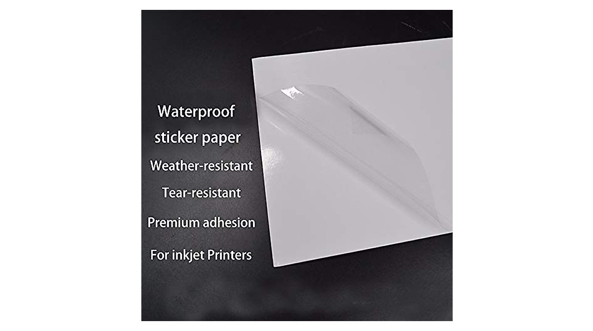 NACTECH Waterproof Vinyl Sticker Paper - Printable & Durable
