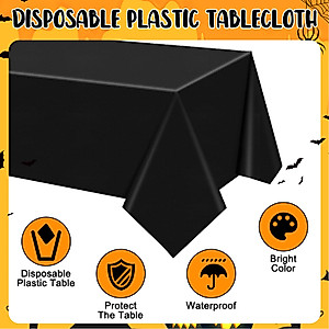 SmoothNovelty 24 Pcs Fall Thanksgiving Tablecloths Autumn Table Cover Christmas Rectangular Table Cloth Holiday Disposable Party Tablecloths for Christmas Party Supplies Decor(Purple Series)