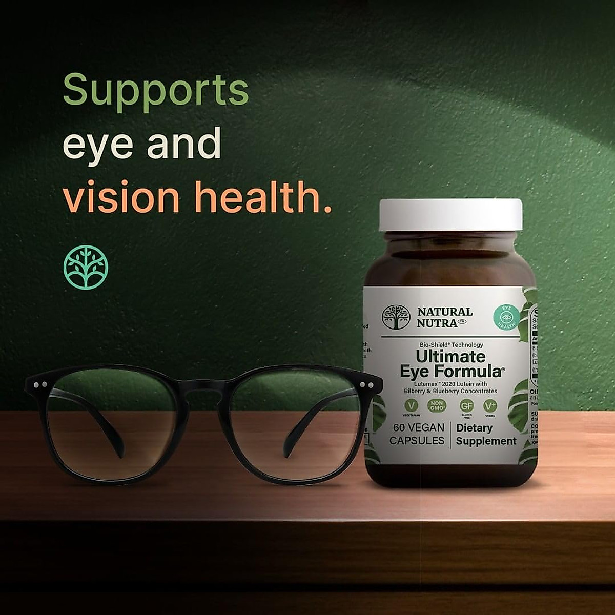 Natural Nutra Ultimate Eye Health Vitamins, Eye Supplement, Helps Improve Eye Health, Bilberry Extract, 60 Capsule