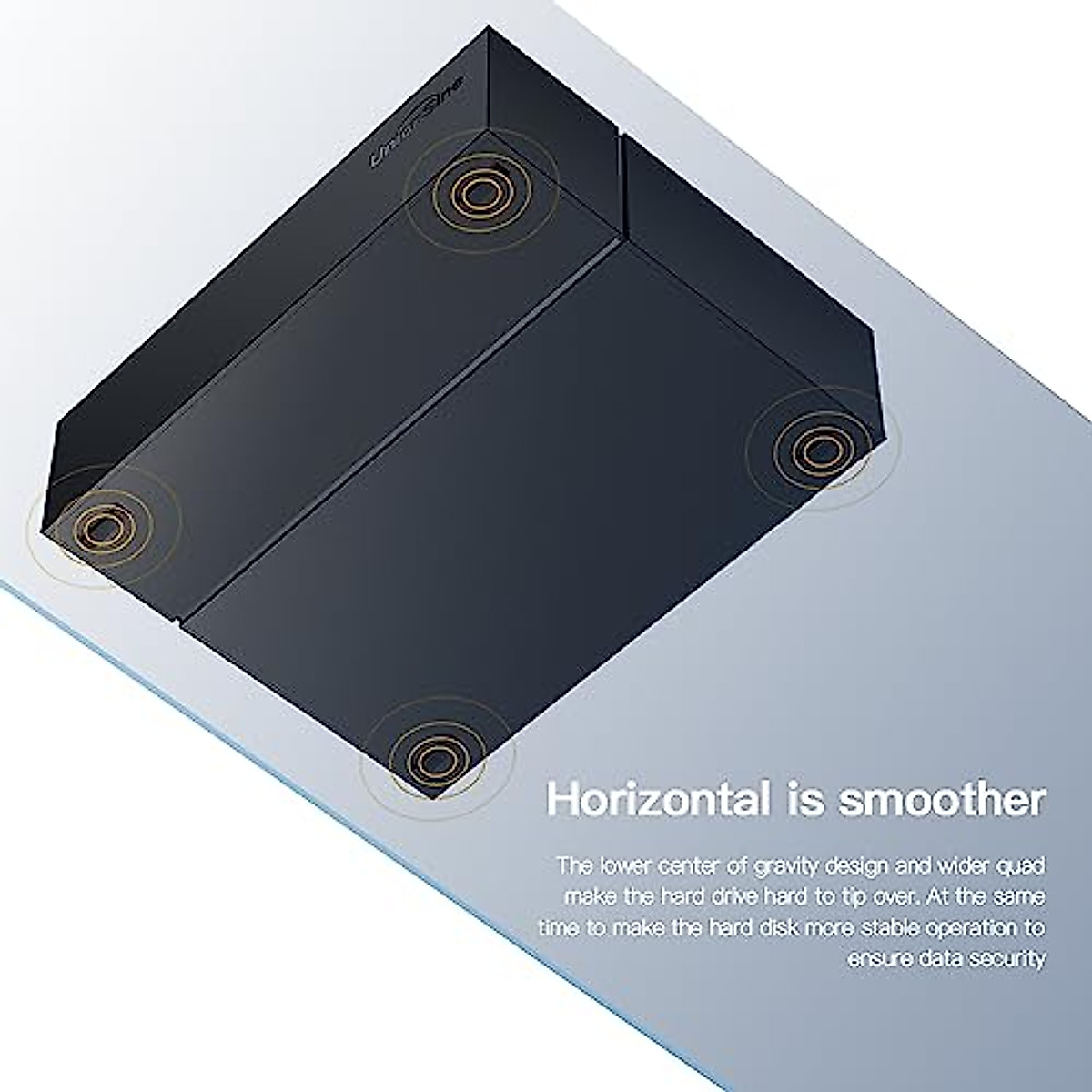 UnionSine 16TB 3.5" Desktop External Hard Drive USB3.2Gen2 Type-C HDD Storage Compatible for PC,TV, Desktop, Laptop(Black) HD3511