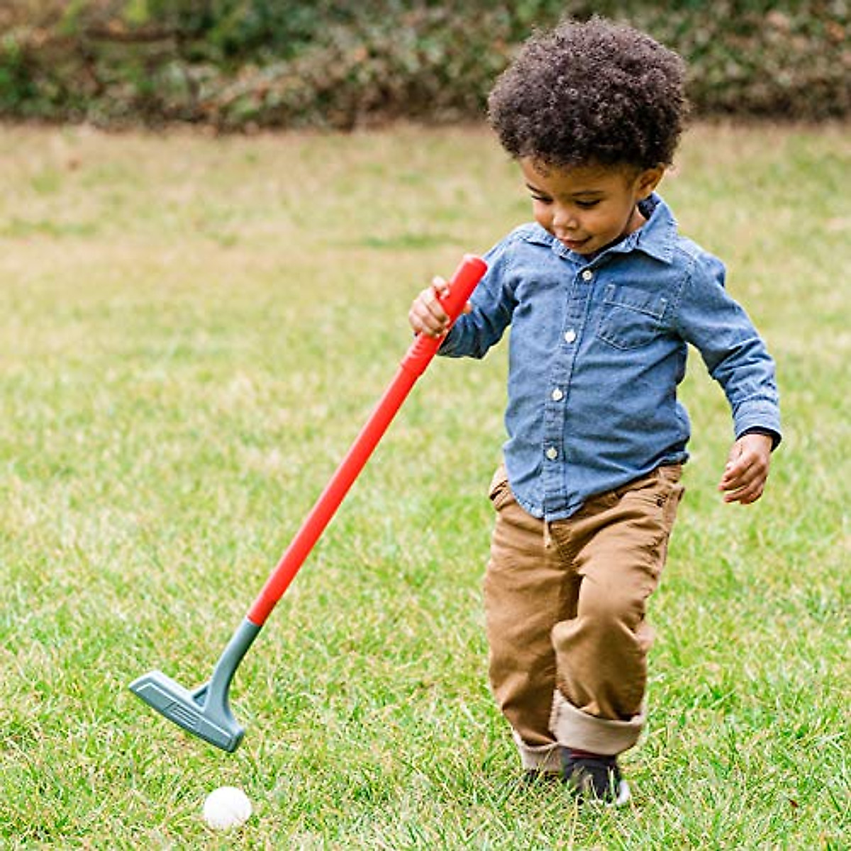 Sunny Days Entertainment Toddler Golf Set – Complete Golf Toy Playset for Kids | 3 Junior Golf Clubs + 3 Balls + 2 Practice Holes + 1 Golf Cart with Wheels