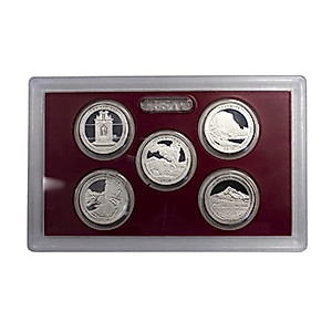 2010 S Silver America the Beautiful National Parks Quarters Proof Set with Box and CoA Proof