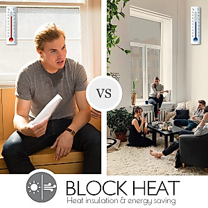 HIDBEA One Way Window Film Non-Adhesive, Heat Control Sun Blocking Daytime Privacy Glass Films, Reflective Self Static Cling Mirror Window Tint for Home (Silver, 35.4 Inch x 16.4 Feet)