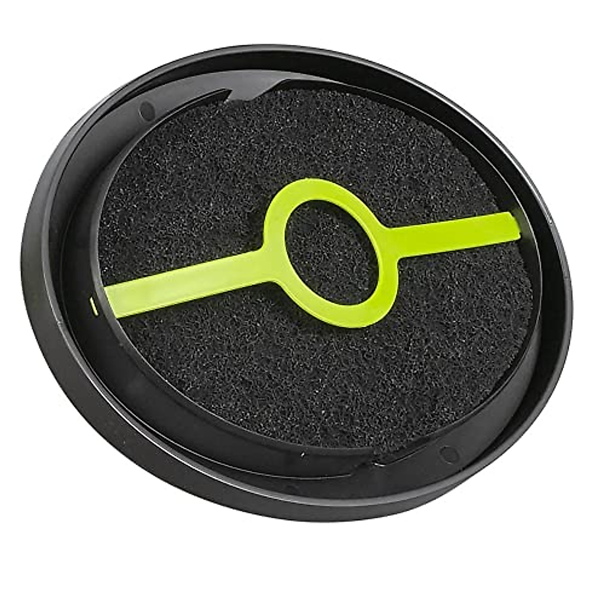 Chef'n Natural Charcoal Compost Filter, Dimensions - oval, approx. 6-1/2 x 5 inches, 3/8 inch thick, Black