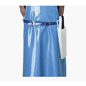 Heavy Duty Chef Knife Pouch with 2 Slots - Professional Belt Pouch 9" Inch Double Knife Scabbard - Butcher Knife Holder Lightweight, Perfect for Chef Apron Belt (White)