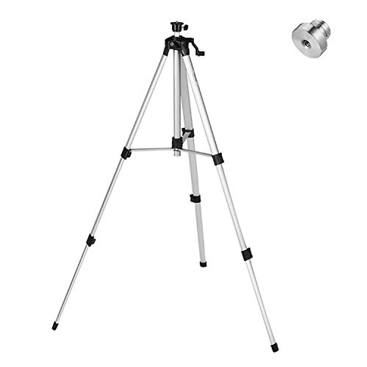 Firecore Adjustable 60-inch Aluminum Alloy Laser Tripod, with Bubble Level and Extra 5/8"-11 Tripod Adapter-FT1500D