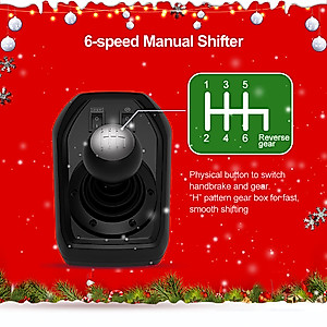 PXN V9 Gaming Steering Wheels - 270/900° Xbox Steering Wheel Driving Sim, PC Racing Wheel Dual-Motor Vibrate with Pedals and Joystick, for Xbox One, PS4, PS3, PC,Xbox Series X|S,Switch