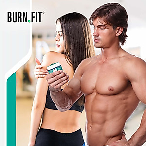Body Gel – Anti Cellulite Cream by Burn Fit for Belly & Body, Belly Firming and Tightening Cream, Non-Sticky Cold & Hot Cream for Cellulite, Skin Firming Body Lotion for Smoother Skin - 8.5 Oz.