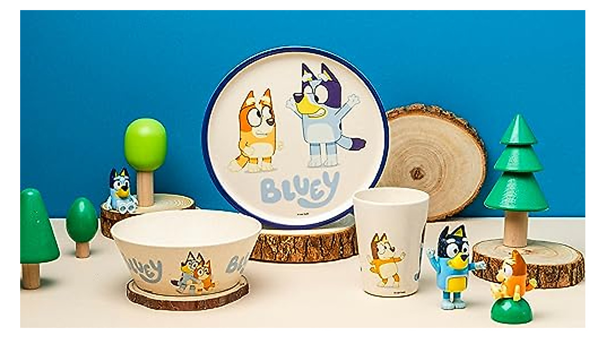 Zak Designs Bluey Kids Dinnerware Set – Fun & Durable