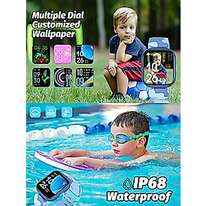 Mgaolo Kids Smart Watch for Boys Girls,Fitness Tracker with Heart Rate Sleep Monitor for Android Fitbit iPhone,Waterproof DIY Watch Face Pedometer Activity Tracker (Black)