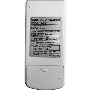 Replacement for Carrier Air V Airv Rv Air Conditioners Remote Control for 12-50095-00 12-50074-00 12-50152-00 68RV11302A 68RV14102A 68RV14103A 68RV14112A 68RV15102A 68RV15103A 68RV0010AA 68RV0010BA