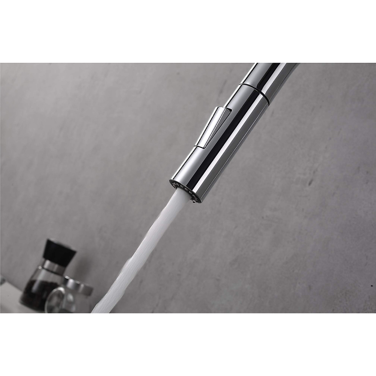 Fine Fixtures Pull Down Single Handle Kitchen Faucet Black