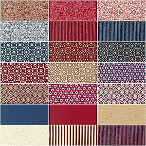 Kathy Schmitz My Country 21 Fat Quarters 1 Panel Moda Fabrics 7040AB Assorted