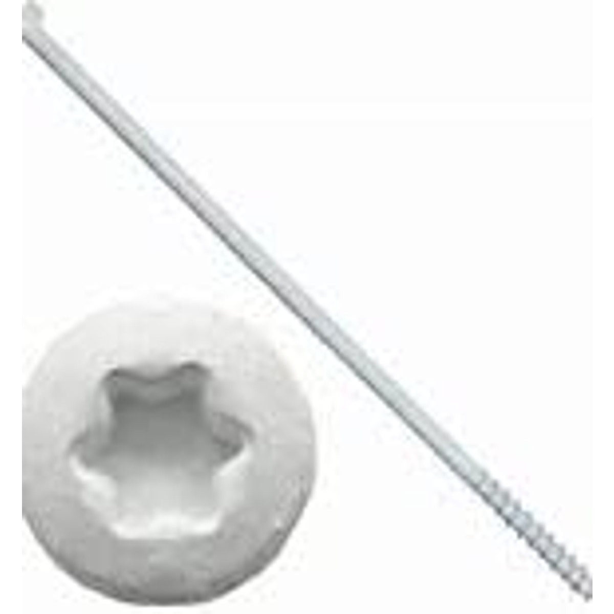 Holdtite 7" Torx Gutter Screw with Metal Ferrule, White