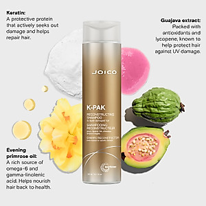 Joico K-PAK Daily Clarifying Shampoo to Remove Chlorine & Buildup | For Damaged Hair | Repair & Prevent Breakage | Boost Shine | With Keratin & Guajava Fruit Extract | 10.1 Fl Oz
