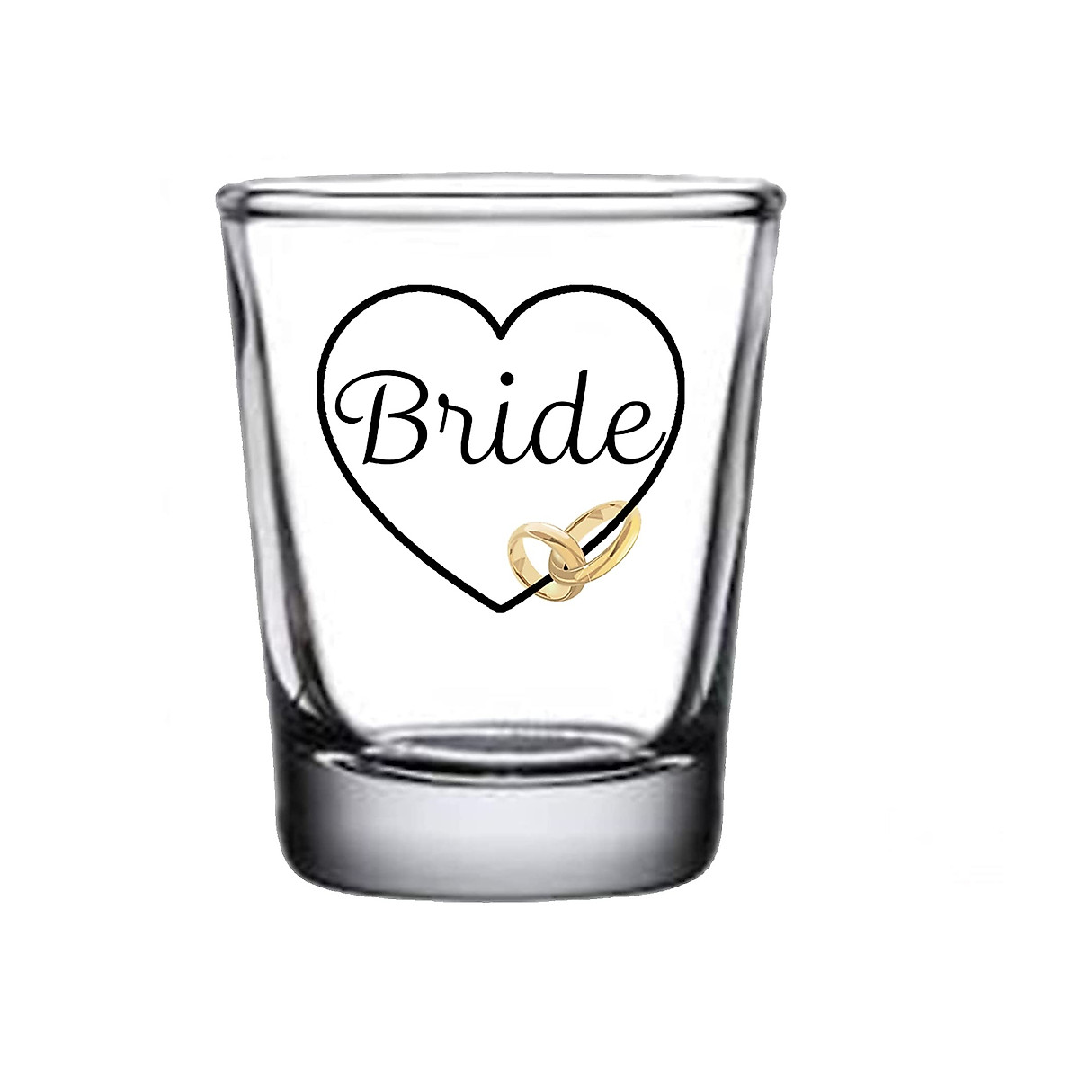 Rogue River Tactical Bride and Groom Shot Glass Set Gift For Husband Wife Newlywed Wedding Gift Set Novelty
