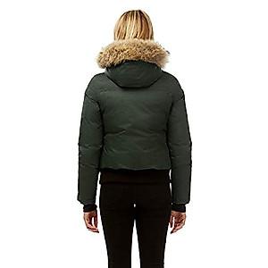 Triple F.A.T. Goose Norden Womens Winter Coat - Winter Coats For Women - Puffer Jacket Womens - Women Winter Jackets (Large, Olive)