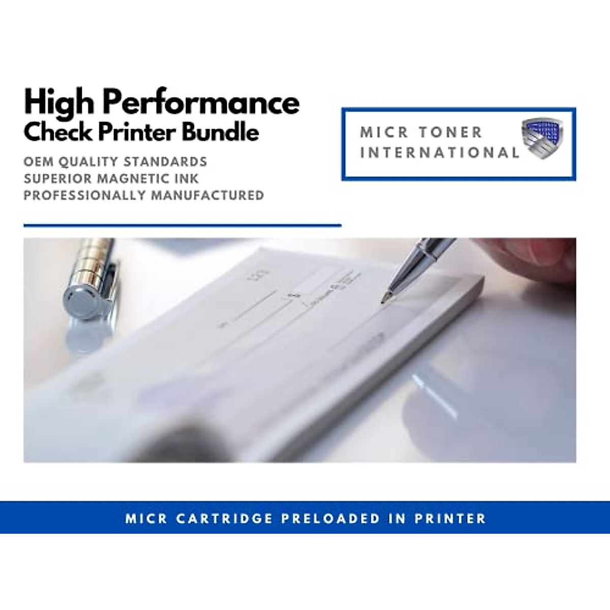 MTI imageCLASS LBP6230dw Wireless Laser Duplex Check Printer Bundle with Compatible Canon CRG 126 MICR Toner Cartridge for Printing Payroll, Business and Personal Checks