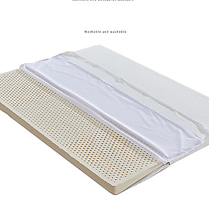 BIRJXVTO 1" Extra-Firm Natural Latex Organic Breathable and Comfortable, Durable and Not Easy to Collapse, Mattress Topper, Natural Latex Mattress,2.5cm,180x200cm