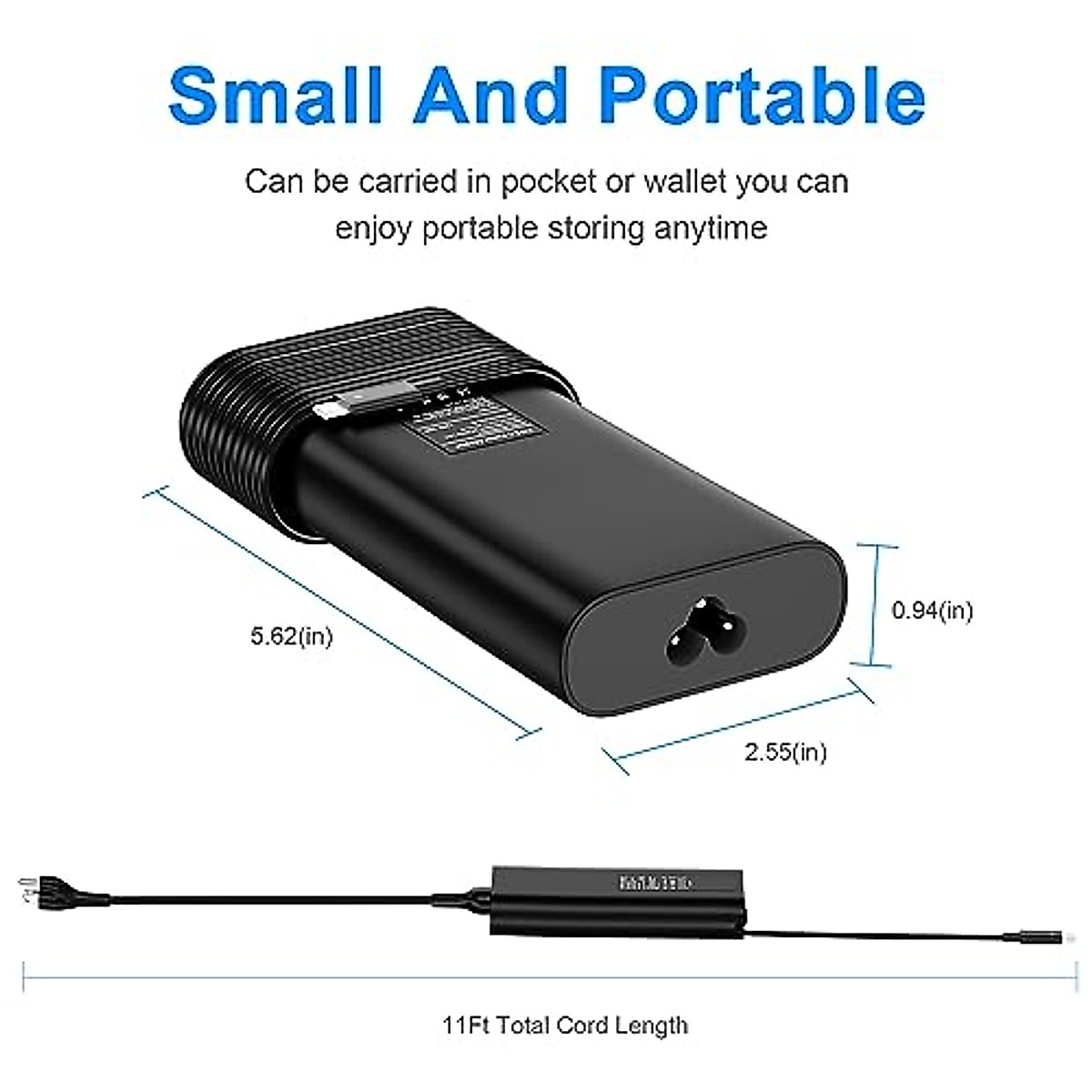 130W Dell Laptop Charger USB C Adapter for Dell XPS 15 17 9520 9510 9500 9710 Dell Precision 3560 3571 5520 5560 5570 3561 Dell Latitude 5511 5420 7410 7310 7210 9410 HA130PM170 DA130PM170 Power Cord