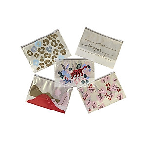 Makeup And Accessory Bags, Contain The Clutter, Use in Gym, Airport, Poolside, Desk, Date Night, Brushes, Lotion (15 Designs Bags) (Boho Collection)