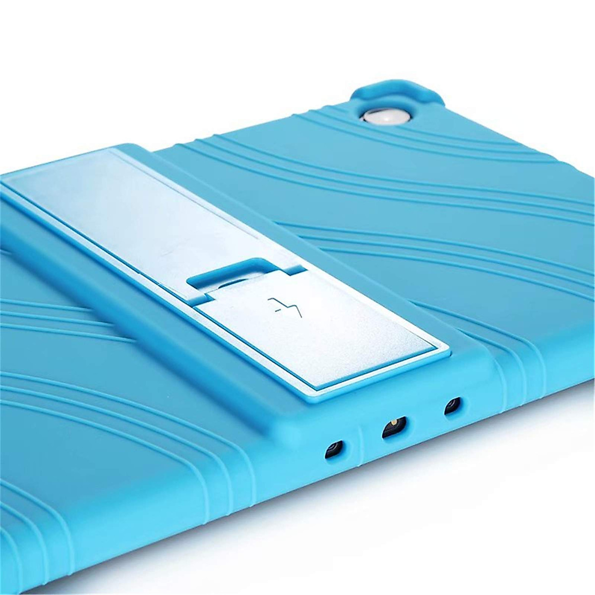 HminSen for Lenovo Tab M10 HD 2nd Gen Case 10.1 Inch 2020 (TB-X306F TB-X306X), Soft Silicone Stand Cover for New Barnes & Noble Nook 10 HD Tablet 2021 (Black)