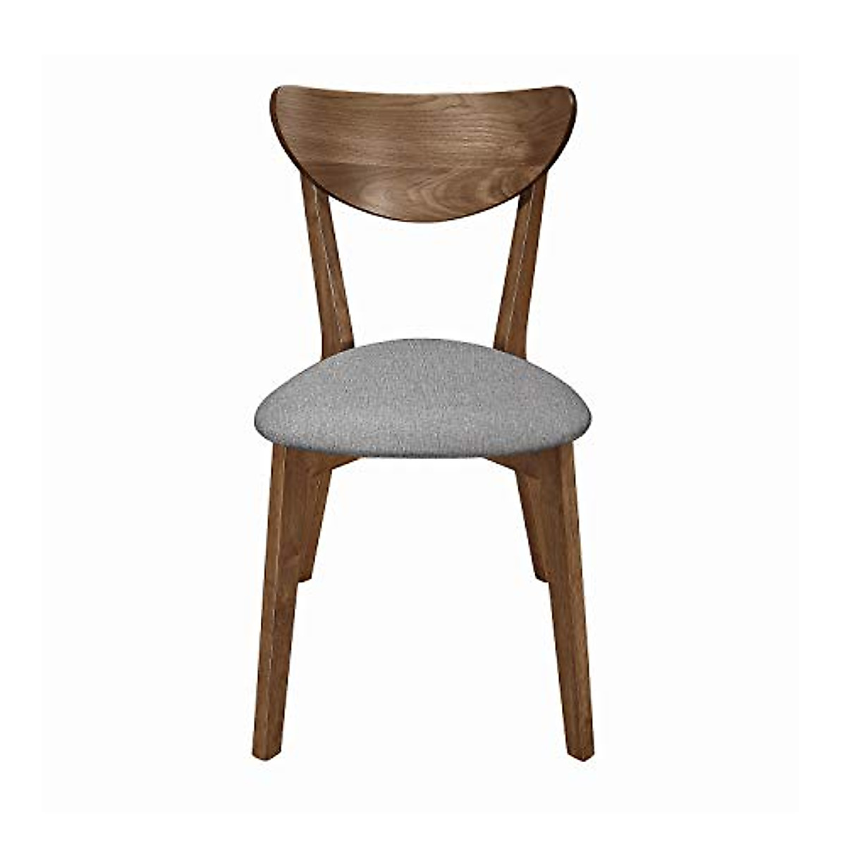 Coaster Furniture Alfredo Upholstered Grey and Natural Walnut (Set of 2) Dining Chair 17.5" D x 21.75" W x 31.25" H 108082
