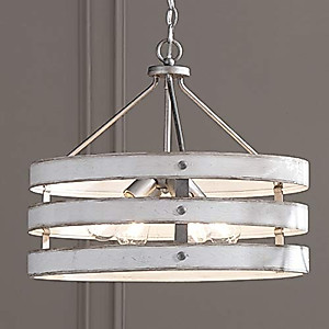 Gulliver Collection 4-Light Coastal Pendant Light Galvanized