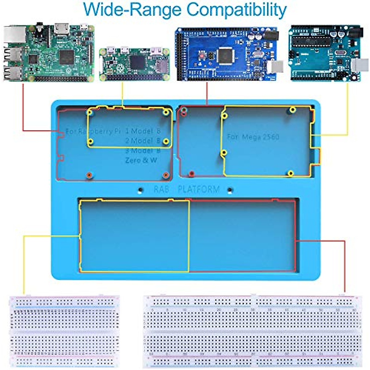 UNIROI Ultimate Starter Kit Compatible with Arduino IDE 328P Control Board, 260 Pages Detailed Tutorial, 217 Items, 51 Projects, Breadboard with Arduino IDE Starter Kit