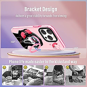 Kokaaee for iPhone 14 Pro Case Cute Skeleton Skull for Women Girls Kawaii Girly Phone Cases Funny Cool Gothic Unique Design Soft TPU Bumper Cover and Ring Holder for 14Pro 6.1 inch