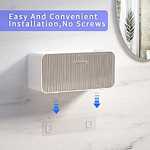 bbveking Over The Toilet Storage, without Drilling or Screwing,Easy Installation.Over toilet Bathroom Organizer Wall Mounting, Space Saver with Lid,Over The Toilet Storage Cabinet (Wall Mount)