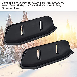 1728567001 A149BS 780-126 Snow Thrower Runner Single Composite Skid Shoe Compatible With Craftsman MTD TroyBilt 1724868, 1728567 3" C to C Snow Blower, Replaces Models 1728567021, 1728567BDG - 2 pack