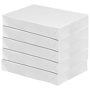 White Gift Box - 10 Pack Assortment - Great For All Occasions: Birthdays, Holidays, Graduations and Special Occasions, Assorted 2 Robe Gift Boxes, 3 Shirt Gift Boxes and 5 Lingerie Gift Boxes by ALEF