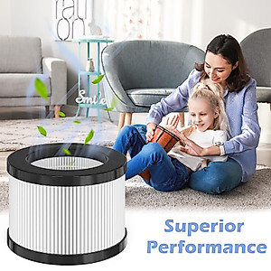 GoKBNY 2-Pack KJ7 True HEPA Replacement Filter Compatible with Loytio KJ7 Purifier, with Aromatherapy Tablets