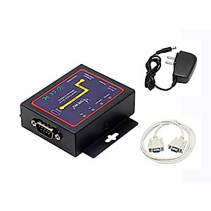 CERRXIAN RS232 to Ethernet Serial Device Server, 1 Port RS 232 DB9 Serial to Ethernet TCP IP Device Server Converter