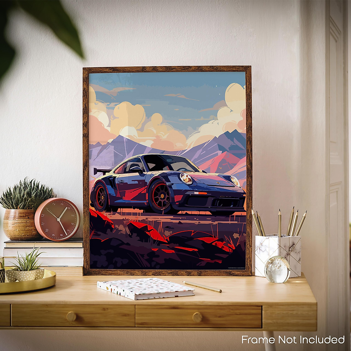 Inspirational Wall Art Co. - Stylish | 2023 Porsche 911 - Car Posters for Boys Room - Car Wall Decor - Car Room Decor - Car Posters for Men | 11x14 Inches Unframed