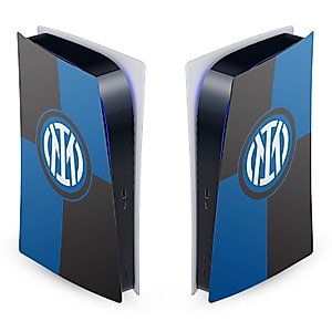 Head Case Designs Officially Licensed Inter Milan Flag Badge Vinyl Faceplate Sticker Gaming Skin Decal Cover Compatible With Sony PlayStation 5 PS5 Digital Edition Console