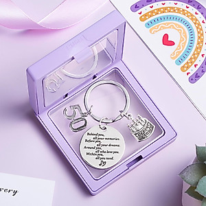 50th Birthday Gifts for Her - Best Friends Gifts for Women-Cool Gifts for 50 Year Old Woman-Unique Gift Ideas for Women Over 50 Happy Birthday Gift Basket for Her Mom Sister Coworker Daughter Him